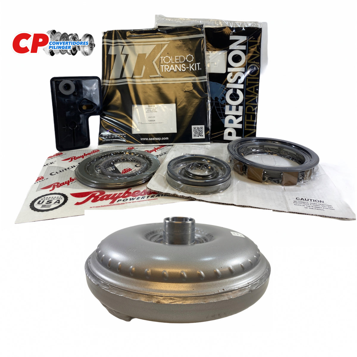 6F50 6F55 Transmission Banner Rebuild Kit With Pistons & Torque Conver ...